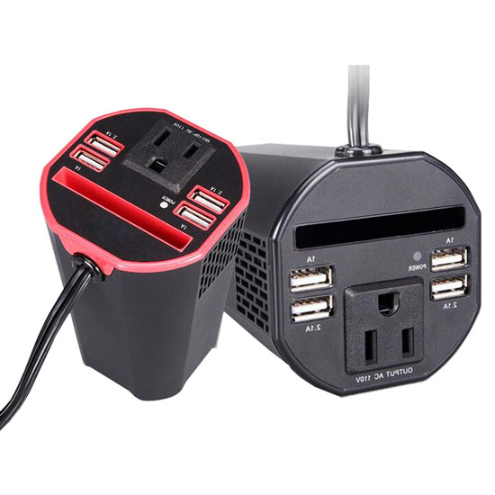 150W Car Power Inverter, DC 12V to AC 110V/220V | inverter.com