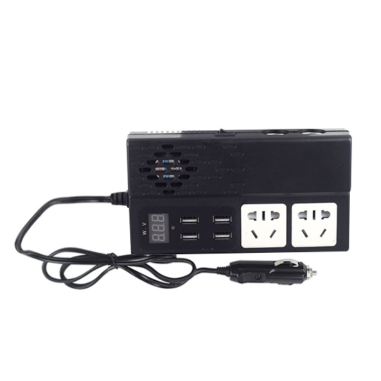 250W Car Inverter with Digital Display, DC 12V/24V to AC 220V ...