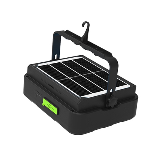 100W Rechargeable Solar Flood Light with Battery, 6000mAh | inverter.com