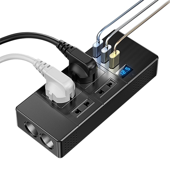 180W Car Power Inverter, DC 12V/24V to AC 220V | inverter.com