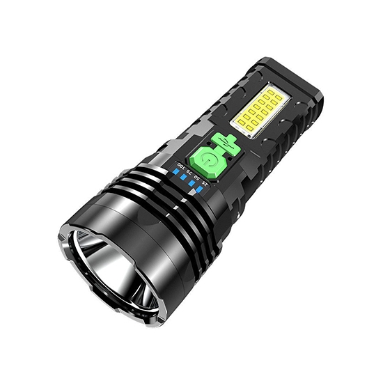 Solar Rechargeable Flashlight with Power Display | inverter.com