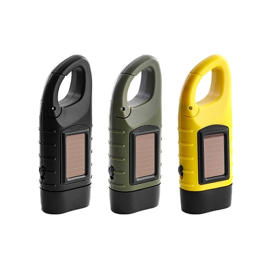 Solar Hand Crank Flashlight for Emergency Use | inverter.com
