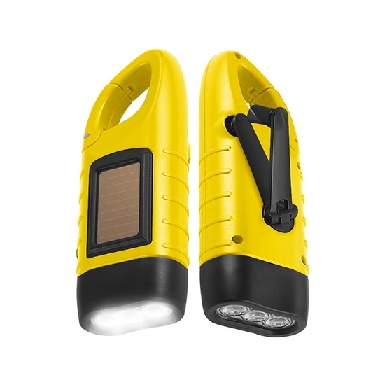 Solar Hand Crank Flashlight for Emergency Use | inverter.com