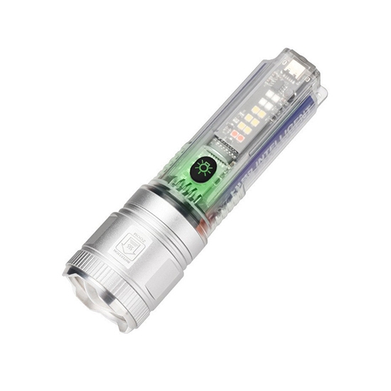 Waterproof Solar Flashlight with Ultra Bright White Laser | inverter.com