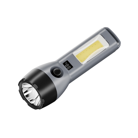 LCD Screen Solar Flashlight with Side Lamp | inverter.com