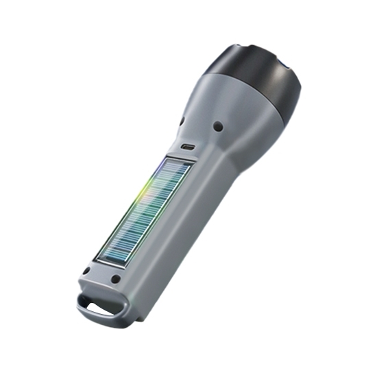 LCD Screen Solar Flashlight with Side Lamp | inverter.com