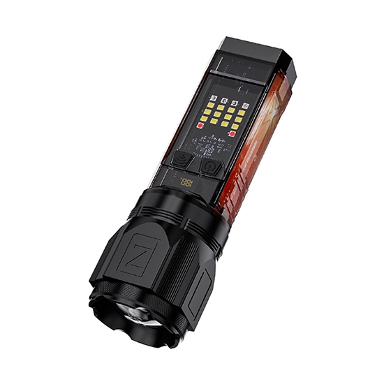 Solar Rechargeable Flashlight with Telescopic Zoom | inverter.com